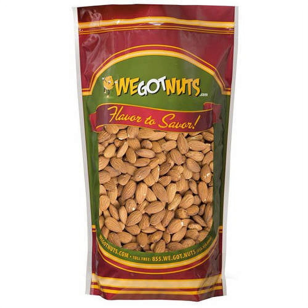 We Got Nuts Raw Unsalted Shelled Whole Jumbo Almonds, 1 lb - Walmart.com