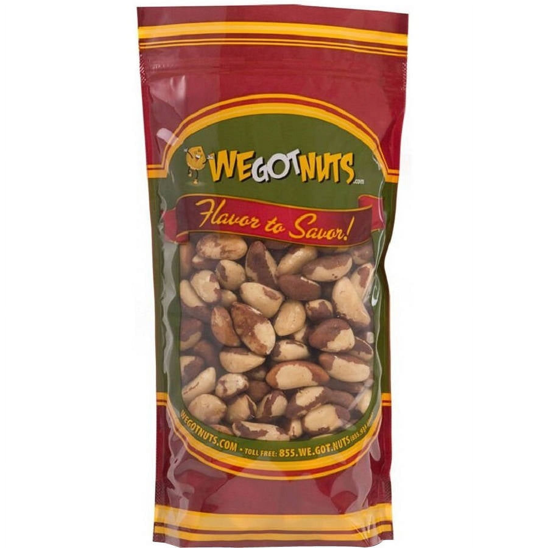 We Got Nuts Whole Shelled Raw Natural Brazil Nuts, 32 oz - Walmart.com