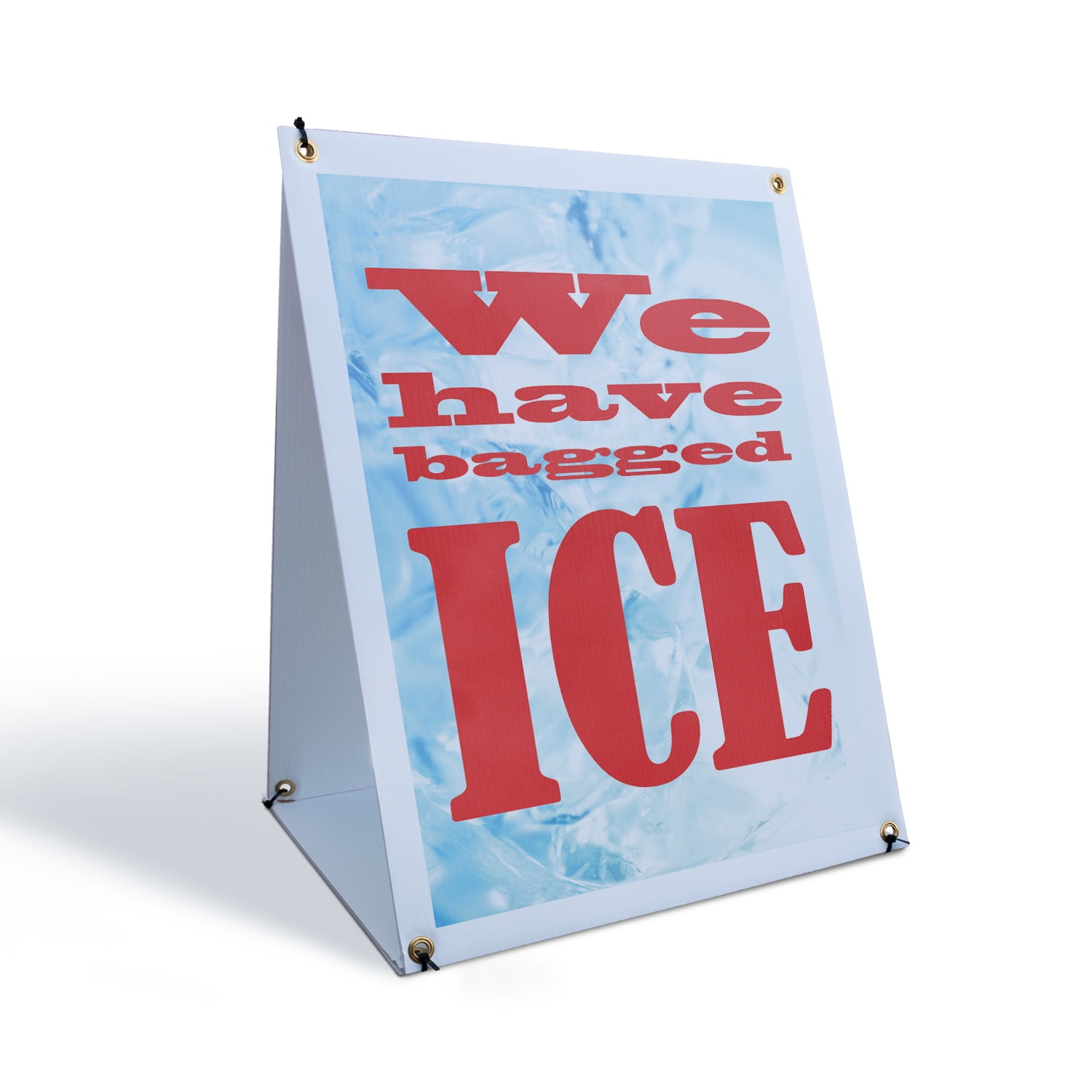We Have Bagged Ice Sidewalk Sign 18 Inch x 24 Inch A-Frame Images On ...