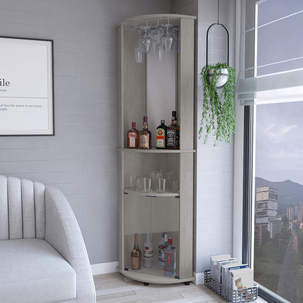 We Have Furniture Bar Cabinet Corner,Bar Cabinet, Rialto, Concrete Gray ...