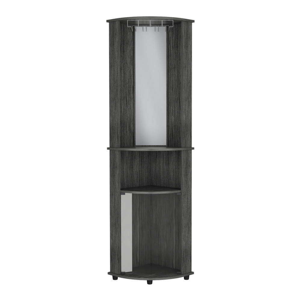 Corner Bar Cabinet Rialto, Living Room, Smokey Oak - Walmart.com