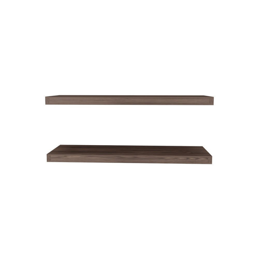 We Have Furniture Floating Shelf Dallas, Living Room, Dark Walnut ...