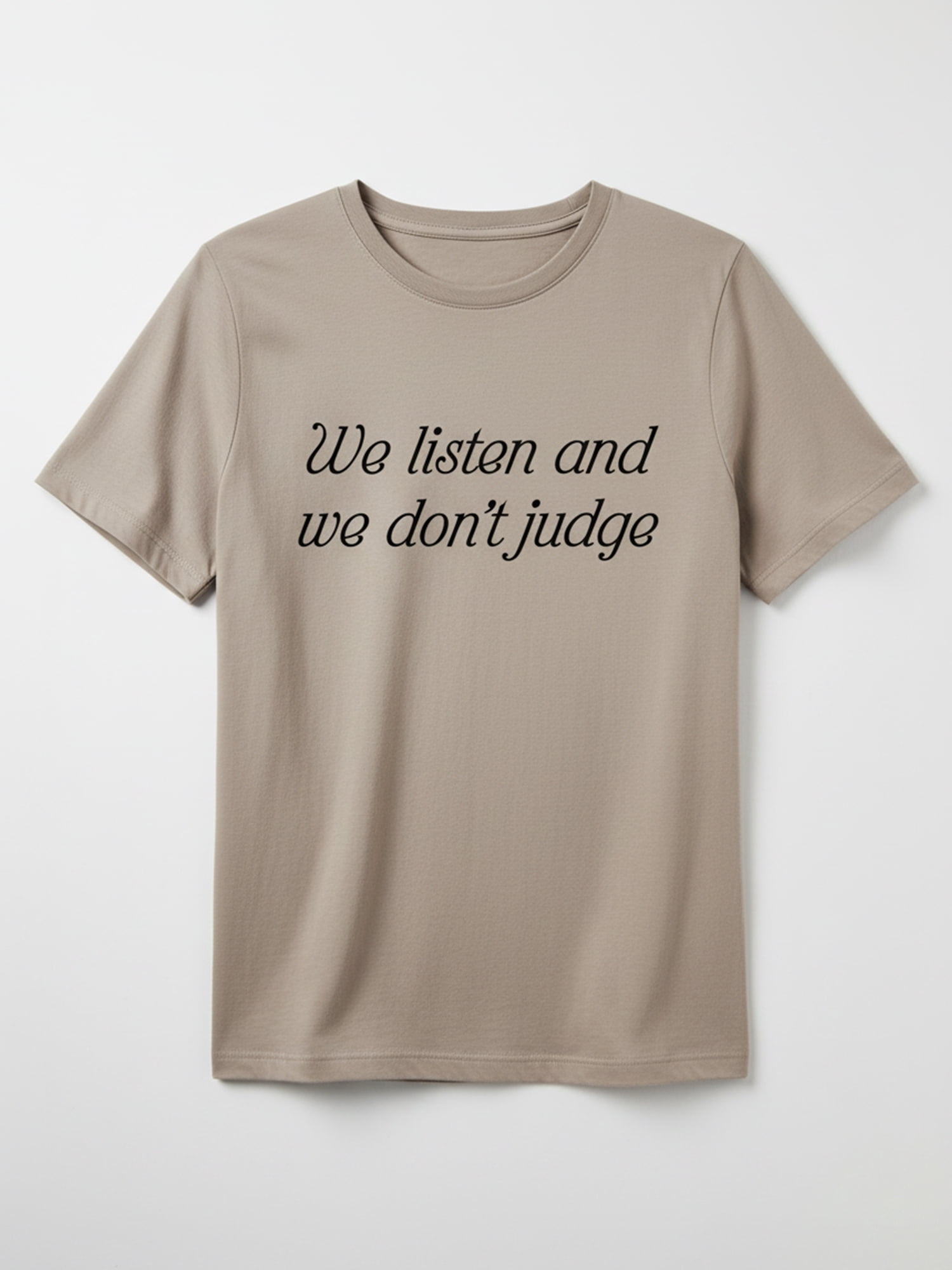 We Listen Women’s Graphic Tee with Short Sleeves, Sizes XXS-XXL ...