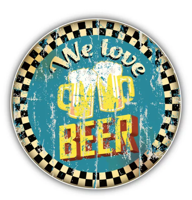 We Love Beer Slogan Car Sticker Phone Decal Water Bottle Stickers Car ...
