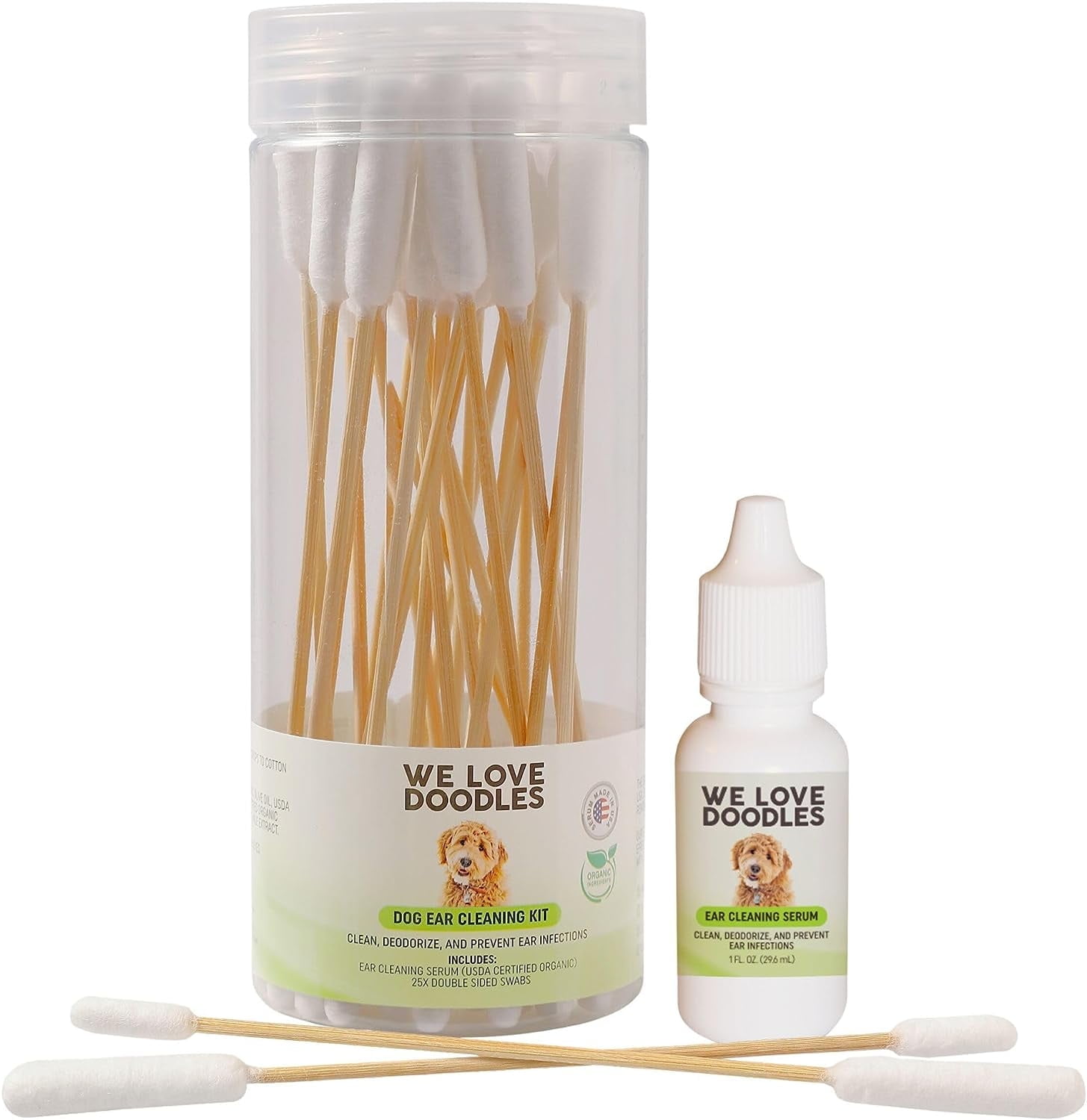 We Love Doodles Dog Ear Cleaning Solution Kit, Prevent Infections, Ear ...
