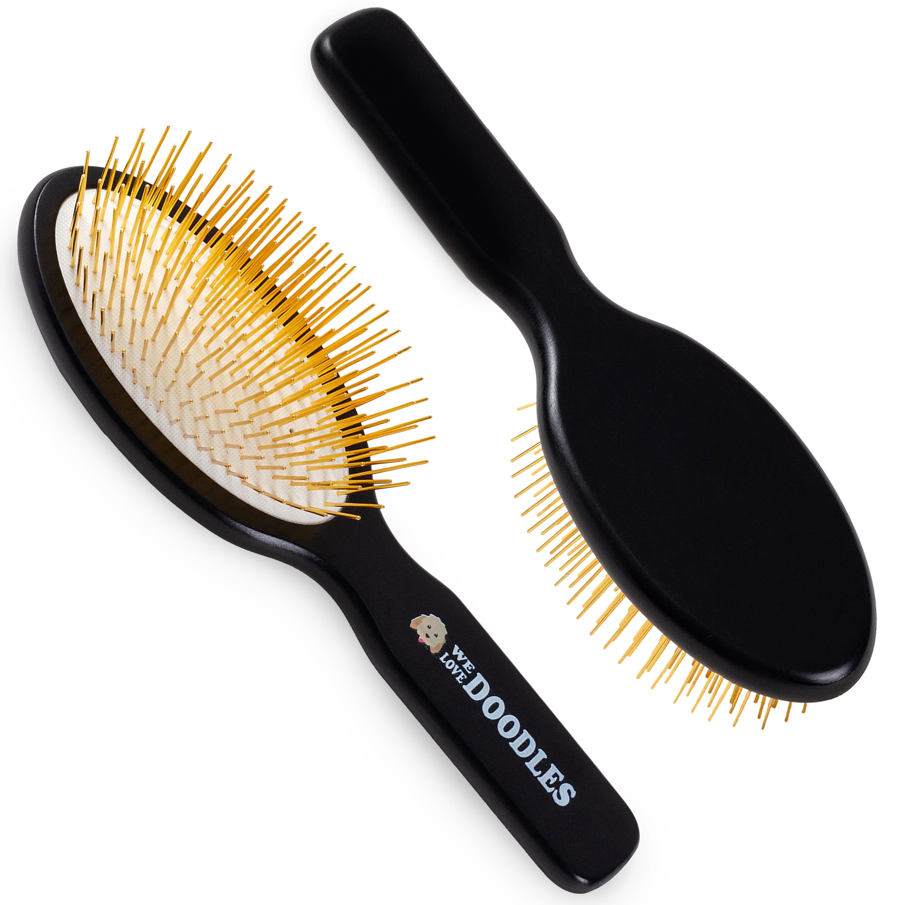 We Love Doodles, Pet Grooming Pin Brush for Dogs, Long Pins, Gold ...