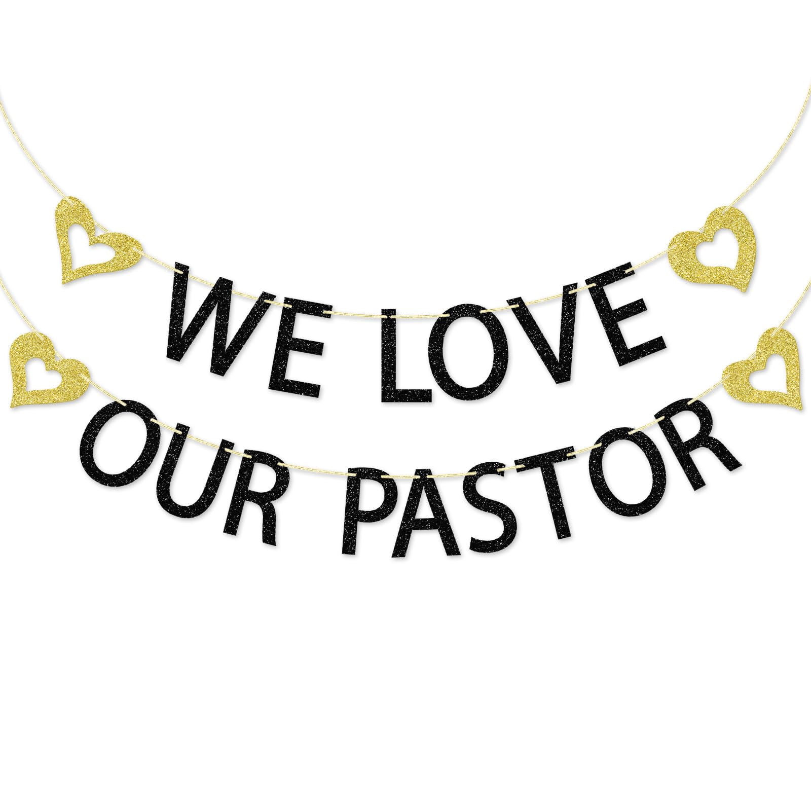 We Love Our Pastor Banner, Pre-strung Pastor Banner for Church Clergy ...