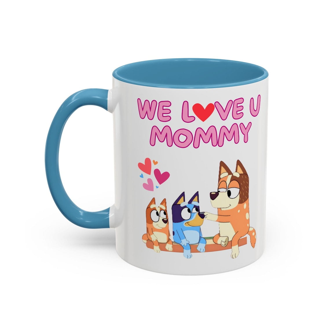 We Love You Mommy Chilli, Bluey and Bingo Mug, Bluey Mother's Day Gift ...