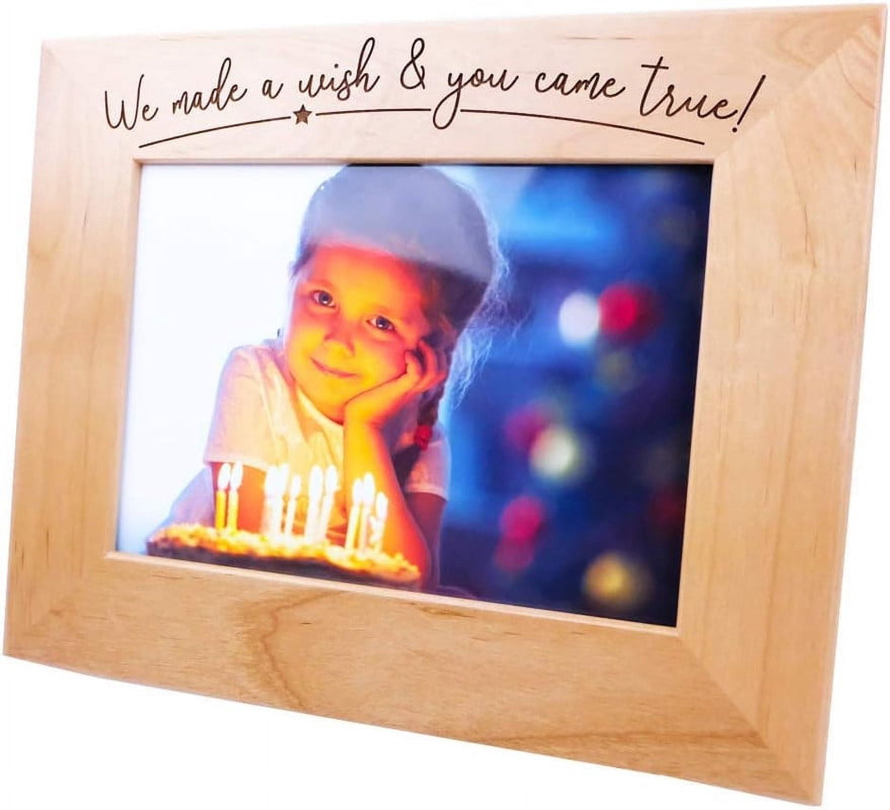 We Made A Wish & You Came True! Birthday Picture Frame, Christmas Frame ...