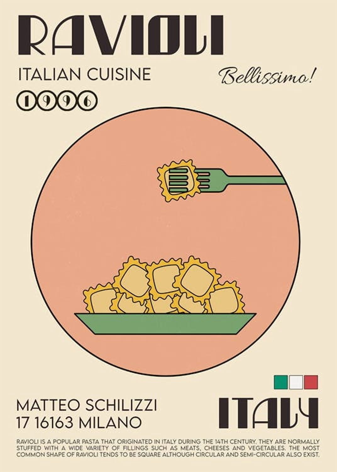 We Made Something Nice - The Ravioli Print Wall Art, Modern Wall Decor ...