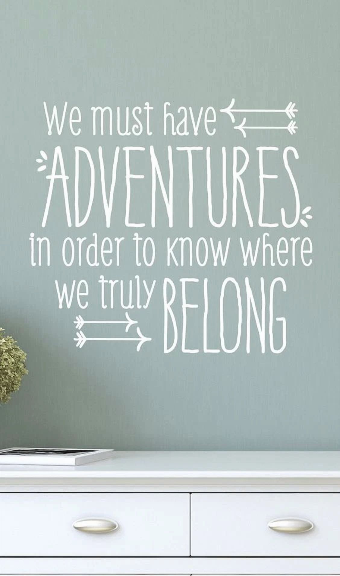 We Must Have Adventures Wall Words Lettering Quote Decal Home Decor ...