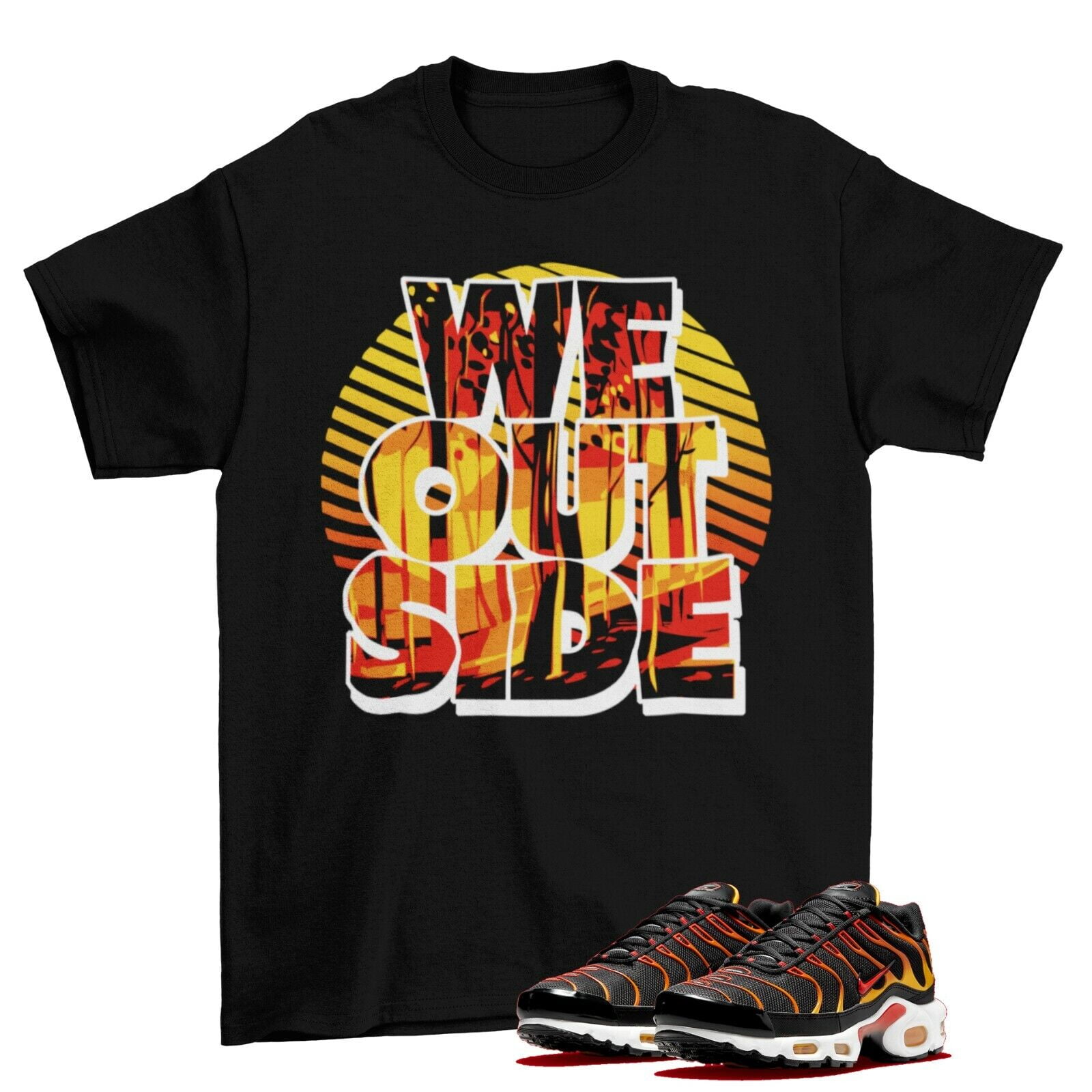 We Outside Sunset Shirt to Match Air Max Plus Reverse Sunset DC6094-001 ...
