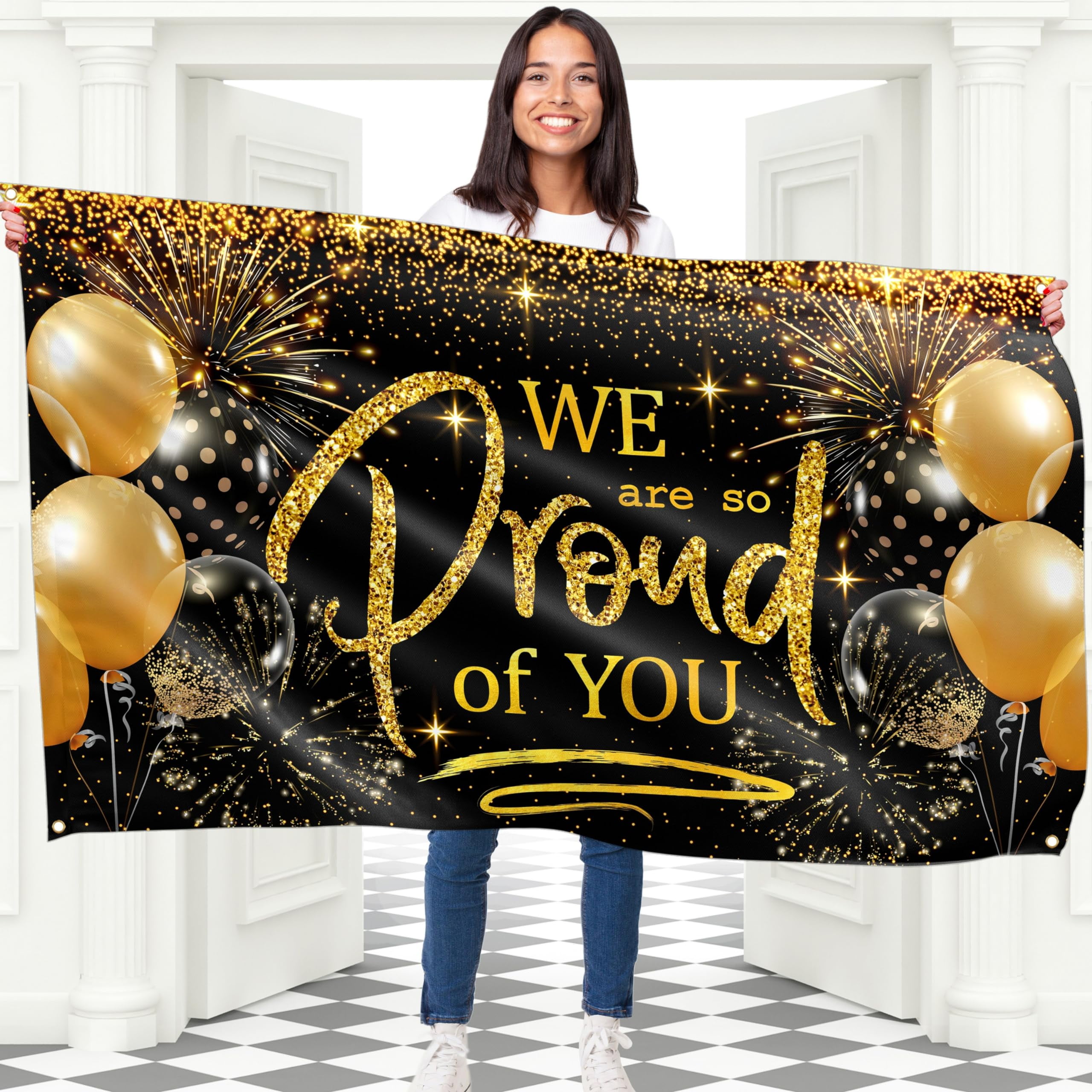 We are so Proud DHF10 of You Banner - Congratulations Banner ...