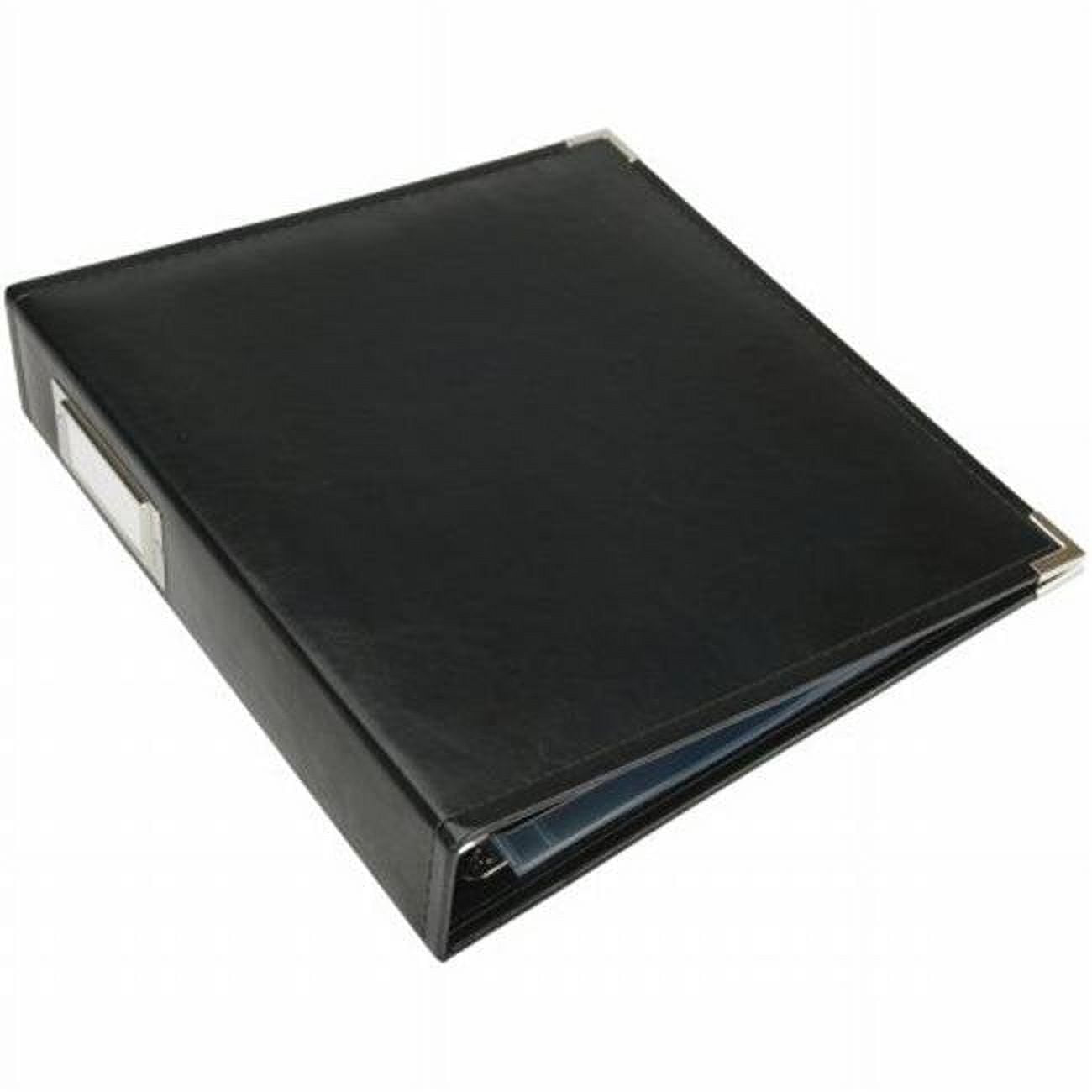We R Classic Leather 3-Ring Album 8.5"X11"-Black, Pk 1, We R Memory ...