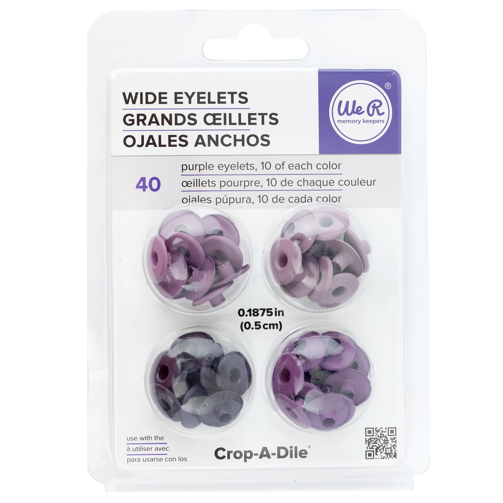 We R Eyelets Wide 40/Pkg-Purple - Walmart.com