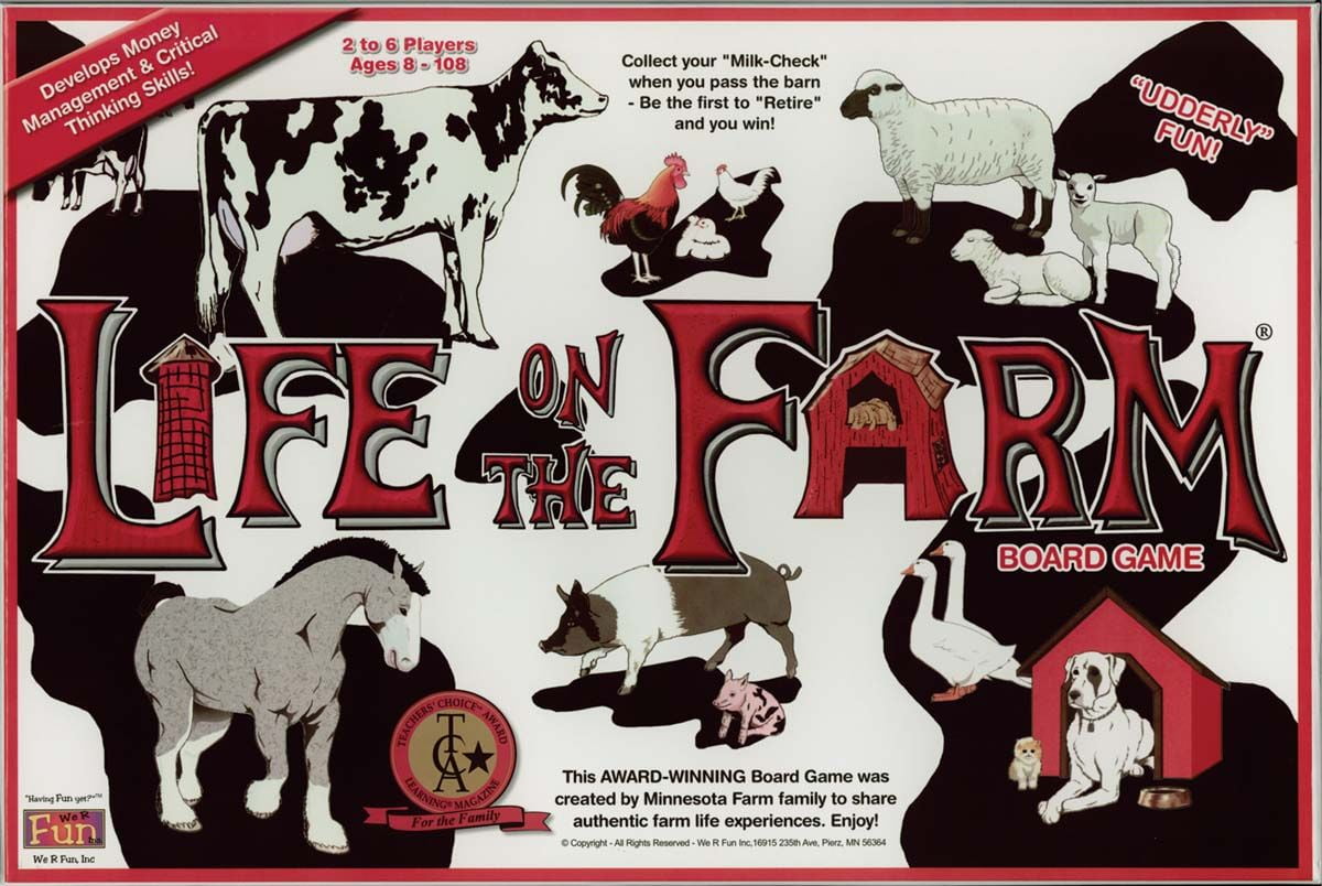 We R Fun Games Life on The Farm Board Game - Award-Winning, Family ...