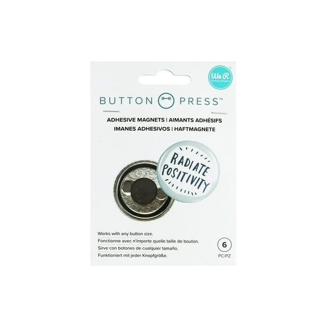 We R Memory Keepers Button Press Adhesive Magnets 6/Pkg- - Walmart.com