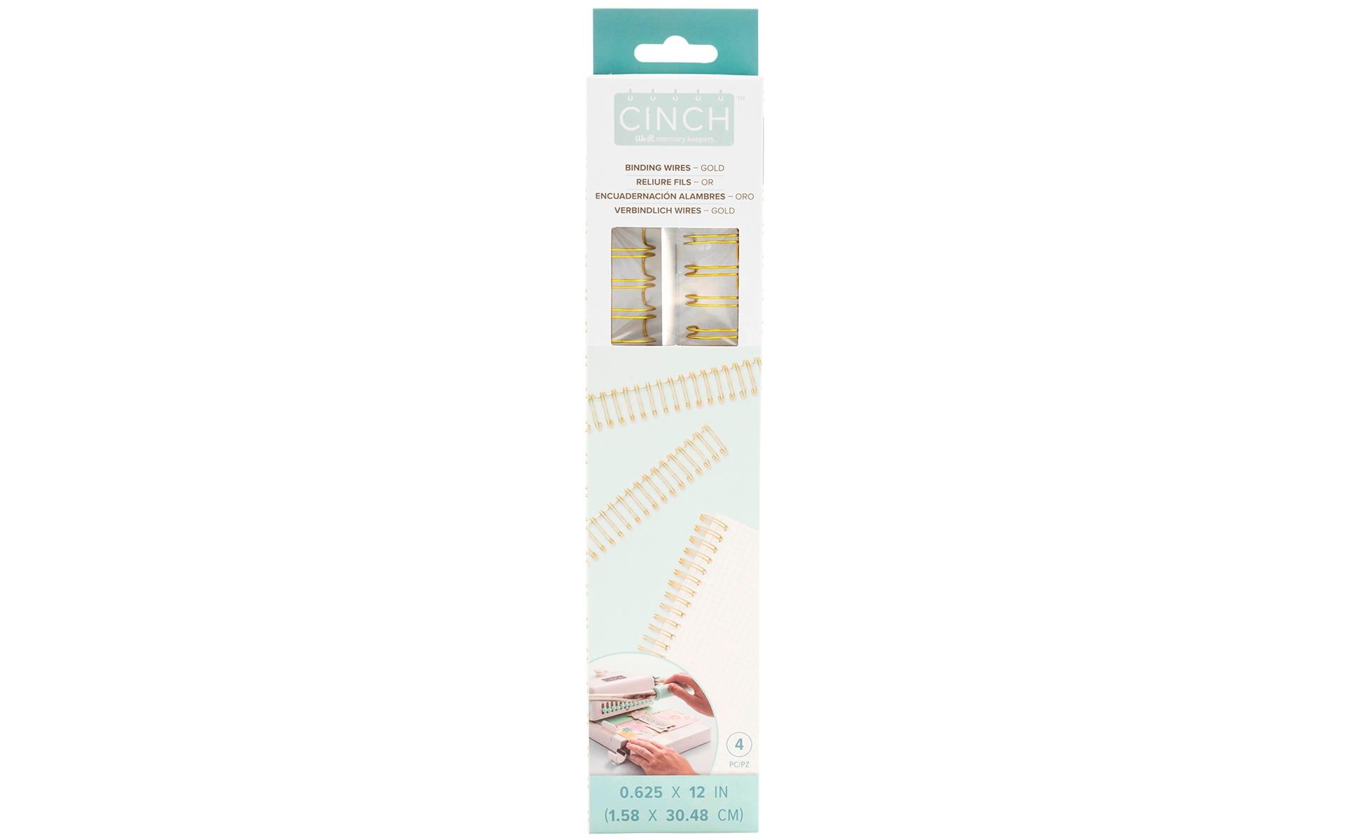 We R Memory Keepers Cinch Wires .625" 4/Pkg-Gold - Walmart.com