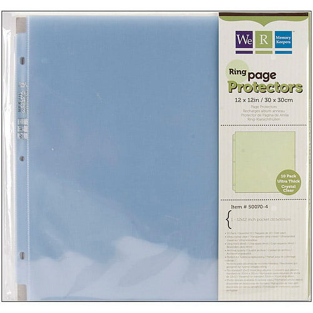 We R Memory Keepers 12 x 12 inch 3-Ring Album Page Protectors, 10 PK ...