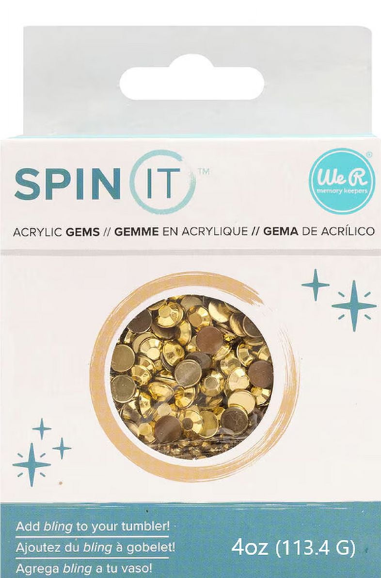 We R Memory Keepers Acrylic Gems Gold - Spin It - 4oz - Variety of ...