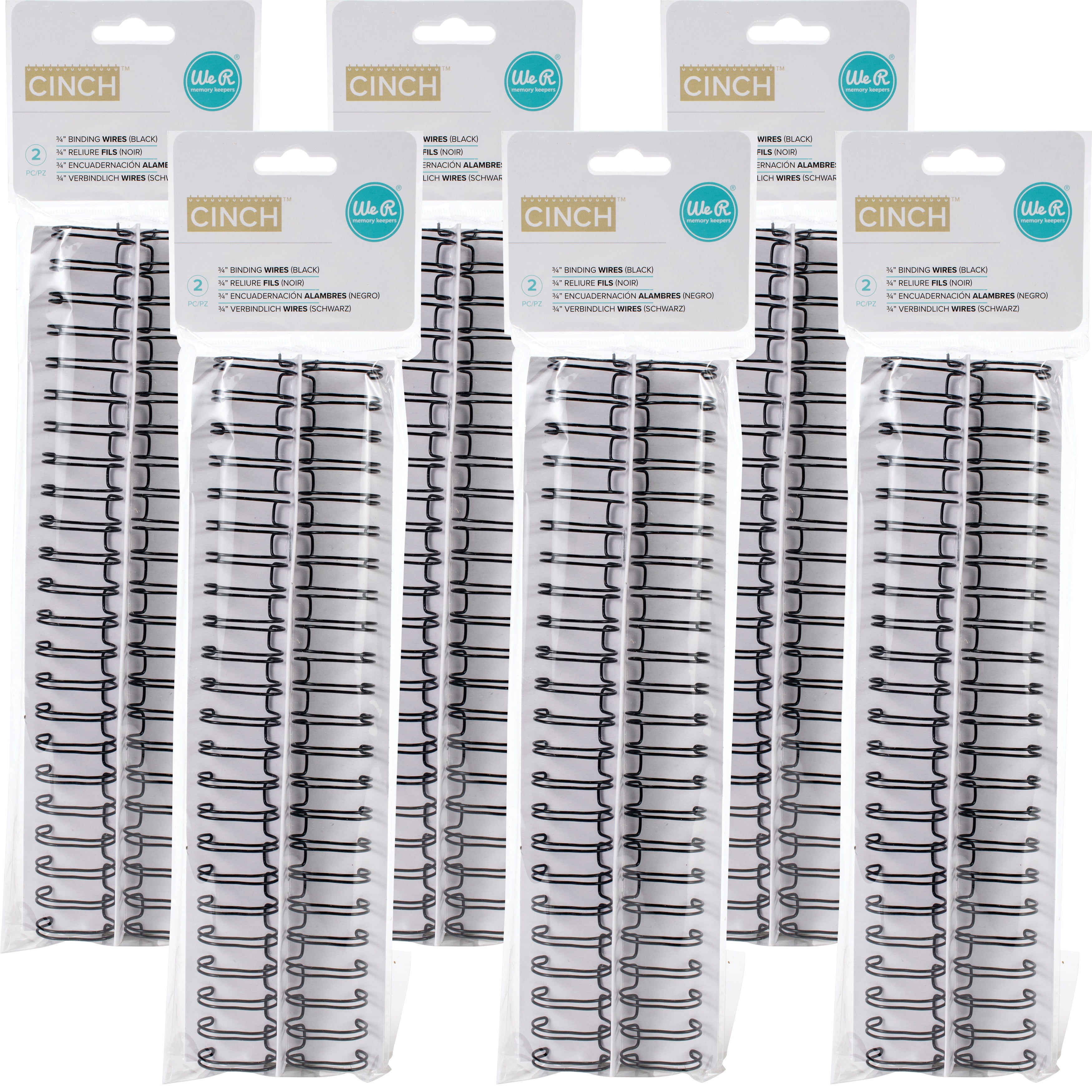 We R Memory Keepers Cinch Binding Wires, Black, 6 Pack - Walmart.com
