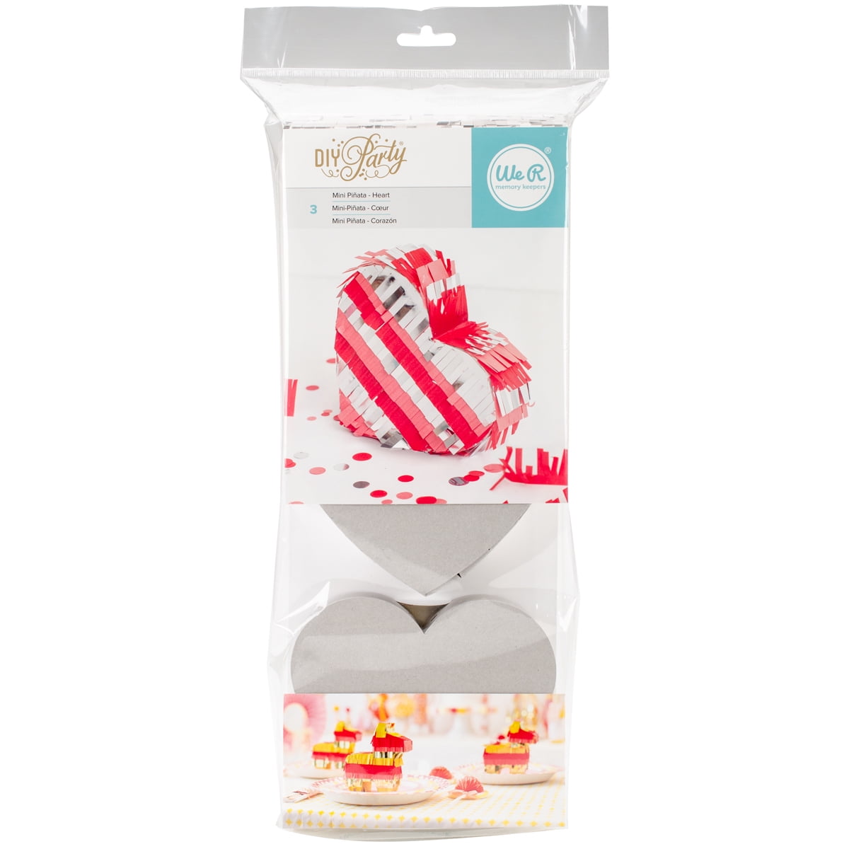 We R Memory Keepers - DIY Party Collection - Mini Pinata - Heart - 3 ...