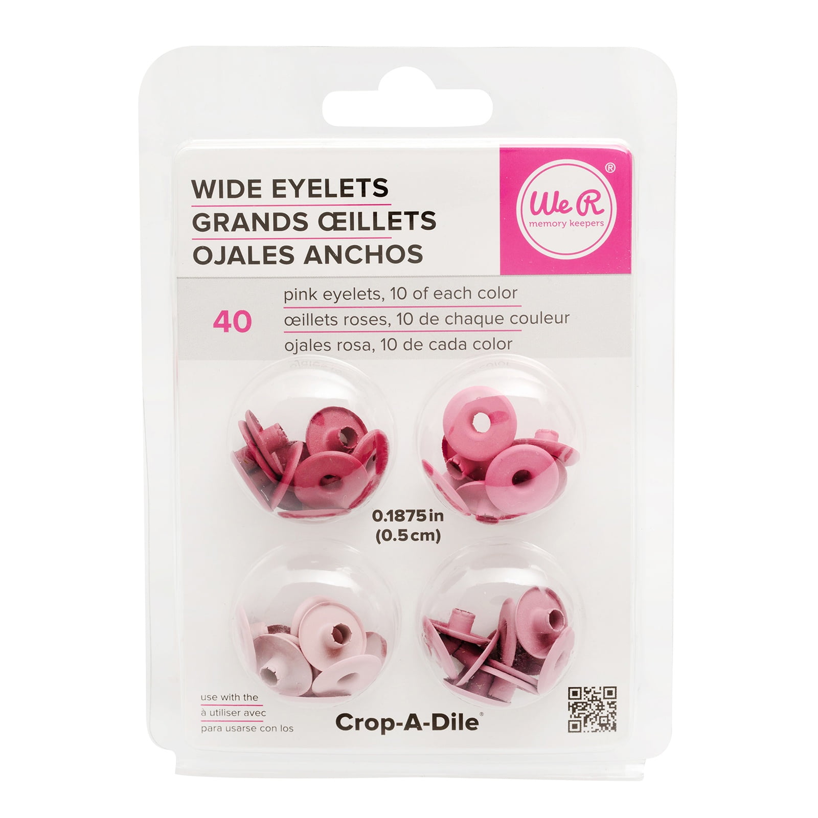 We R Eyelets Wide 40/Pkg-Pink - Walmart.com