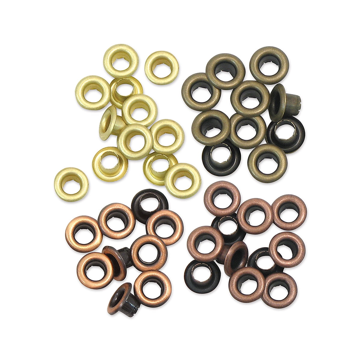 We R Memory Keepers Eyelets - Warm Metal Assortment, Standard, Pkg of ...