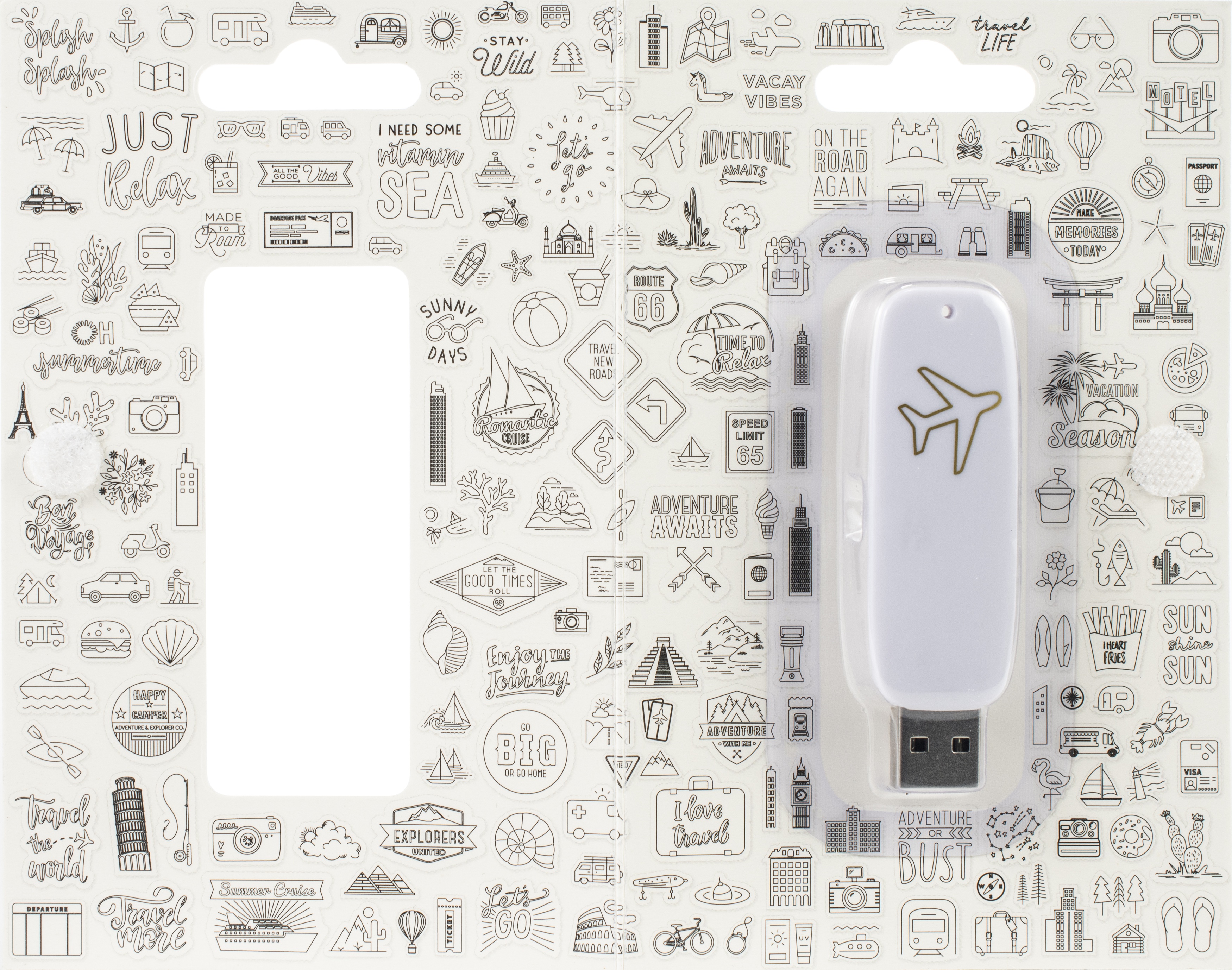 We R Memory Keepers Foil Quill USB Artwork Drive-Vacation - Walmart ...