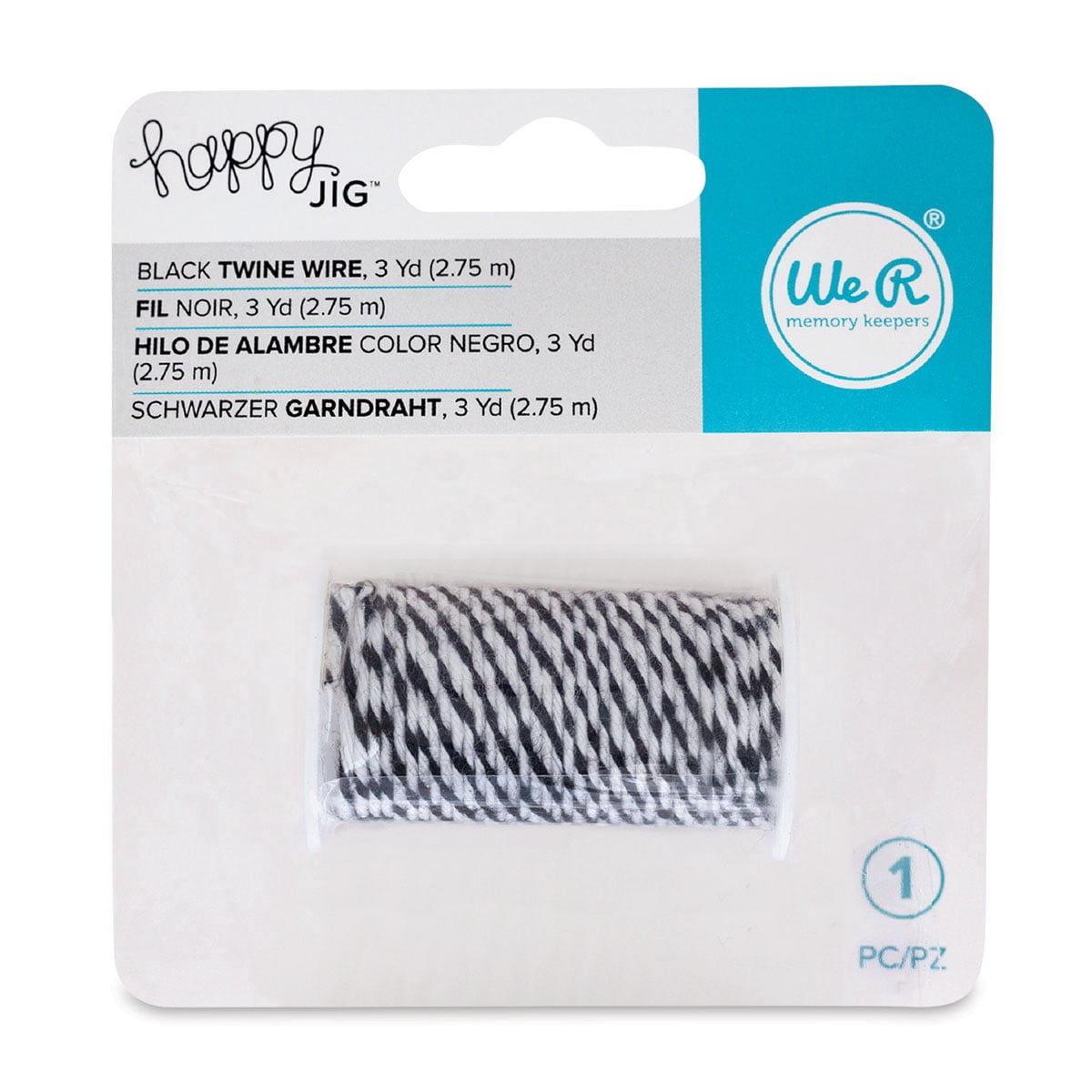 We R Memory Keepers Happy Jig Wire - Black Twine, 3 yd - Walmart.com