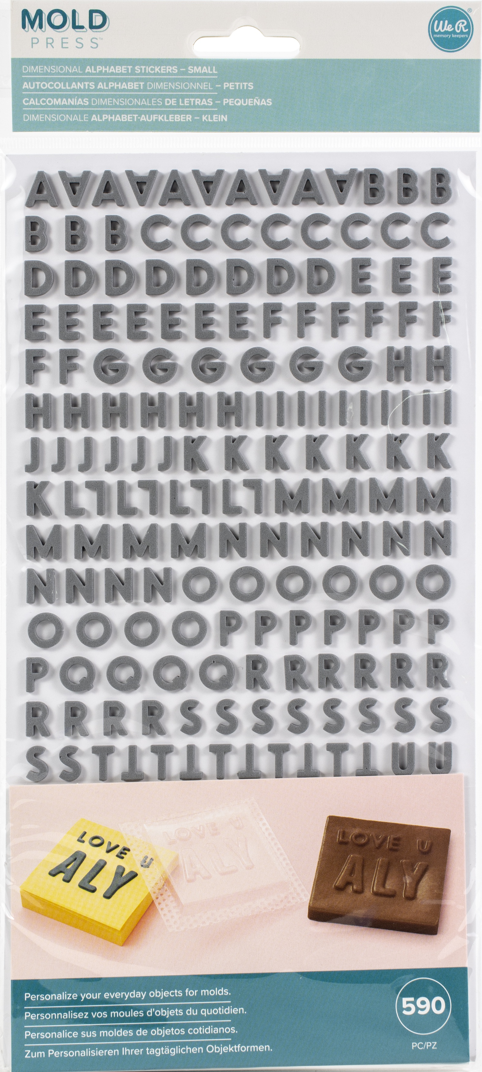 We R Memory Keepers Mold Press Alpha Thickers-Small - Walmart.com