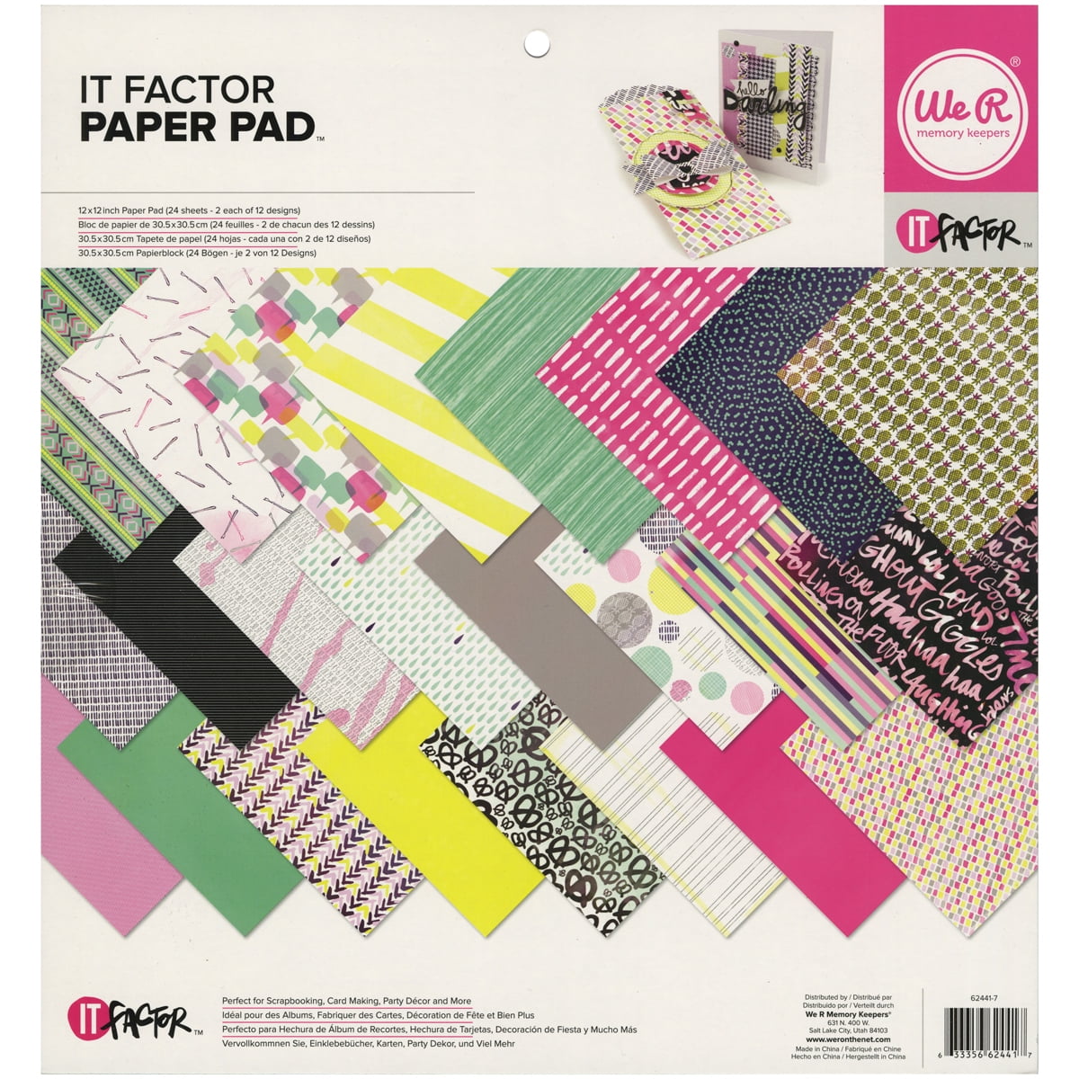 We R Memory Keepers Paper Pad 12"X12" 24/Pkg-It Factor, Pk 1 - Walmart.com