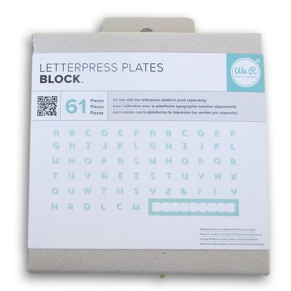 We R Memory Keepers Printing Plate Letter Press - Block - Walmart.com