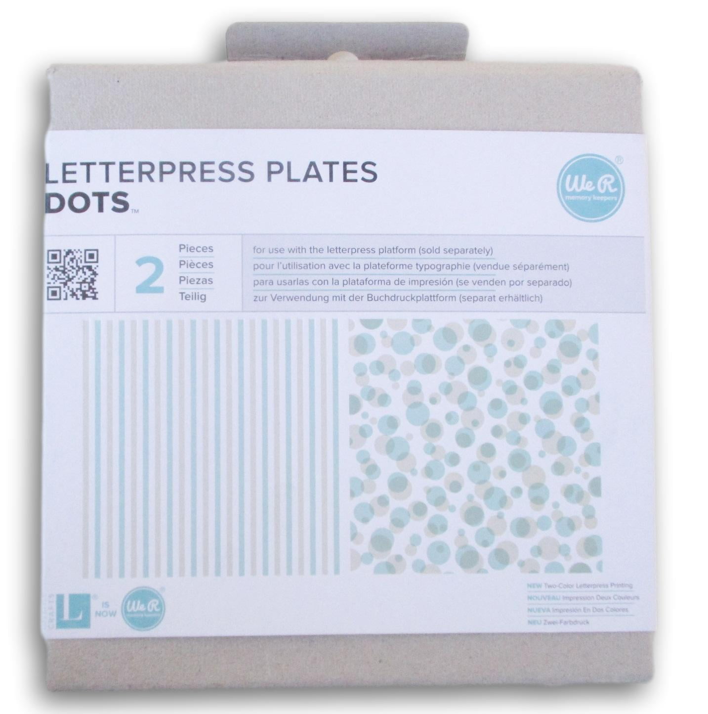 We R Memory Keepers Printing Plate Letter Press Dots - Walmart.com