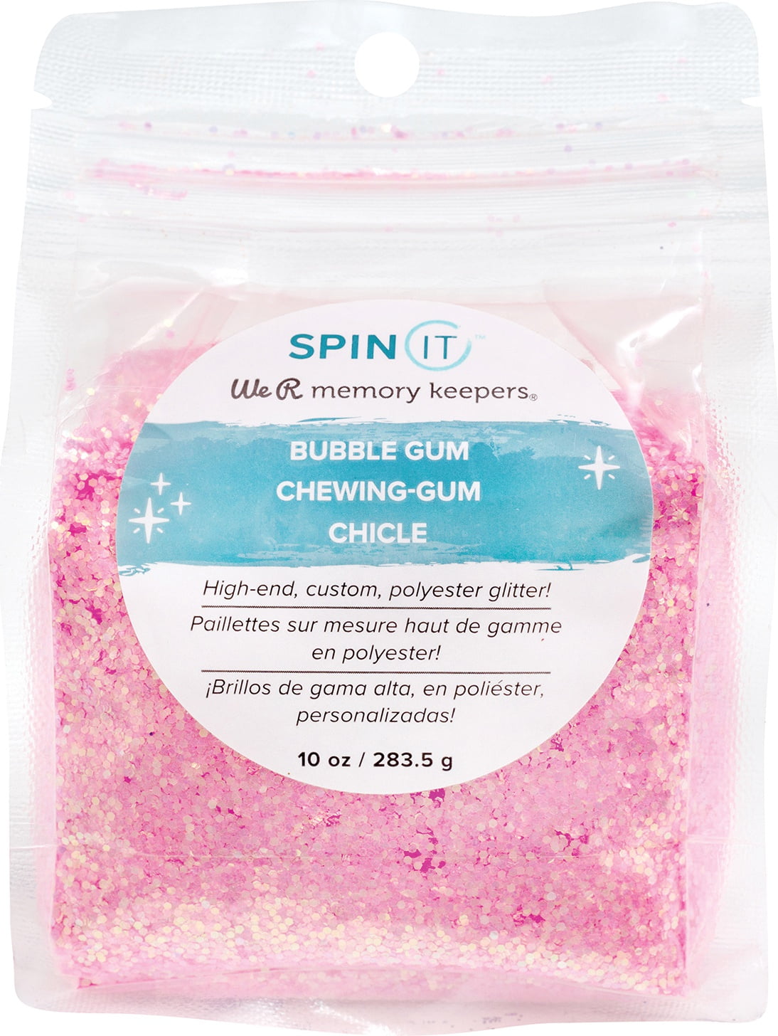 We R Memory Keepers Spin It Fine Glitter 10oz-Bubble Gum - Walmart.com