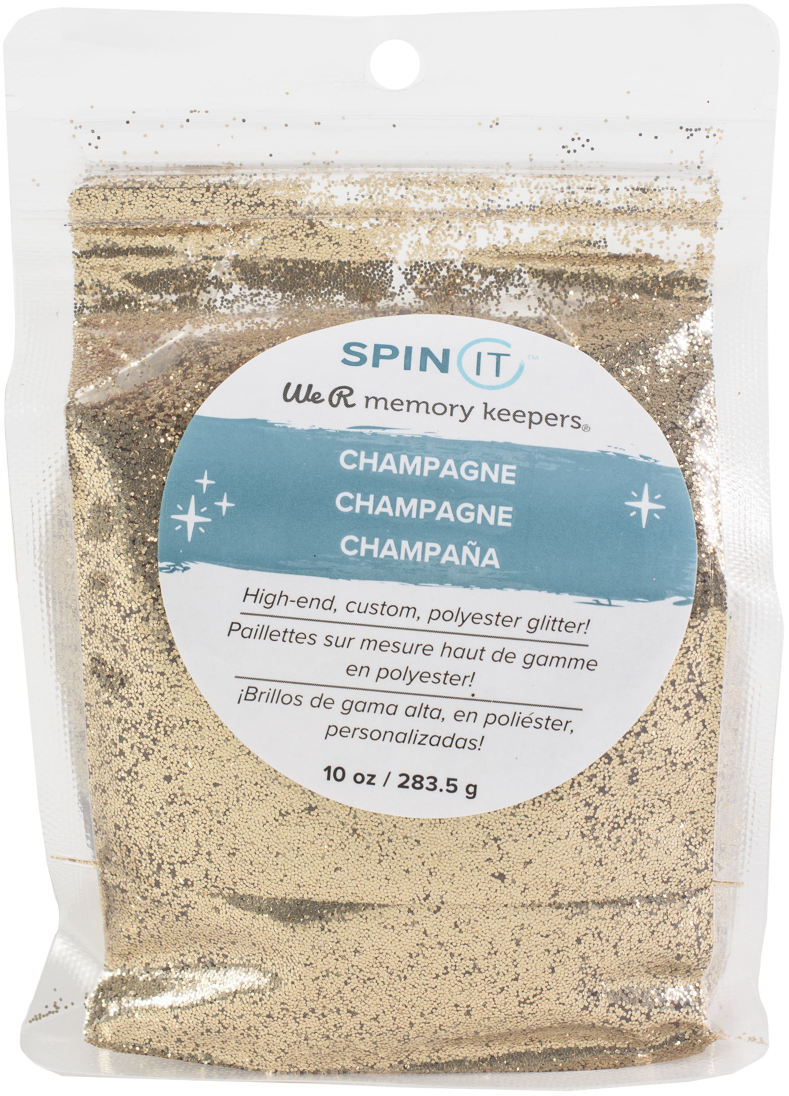 We R Memory Keepers Spin It Fine Glitter 10oz-Champagne - Walmart.com