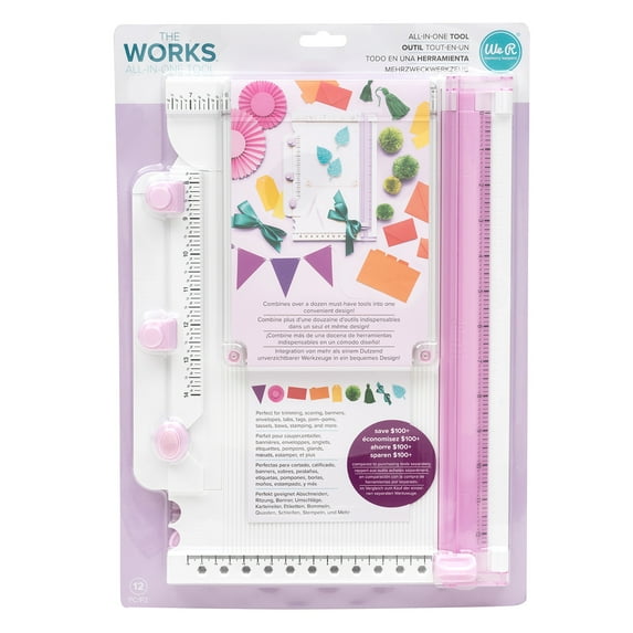 We R Makers The Works All-In-One Tool, Lilac, Trimmer, Scoring, Banners ...