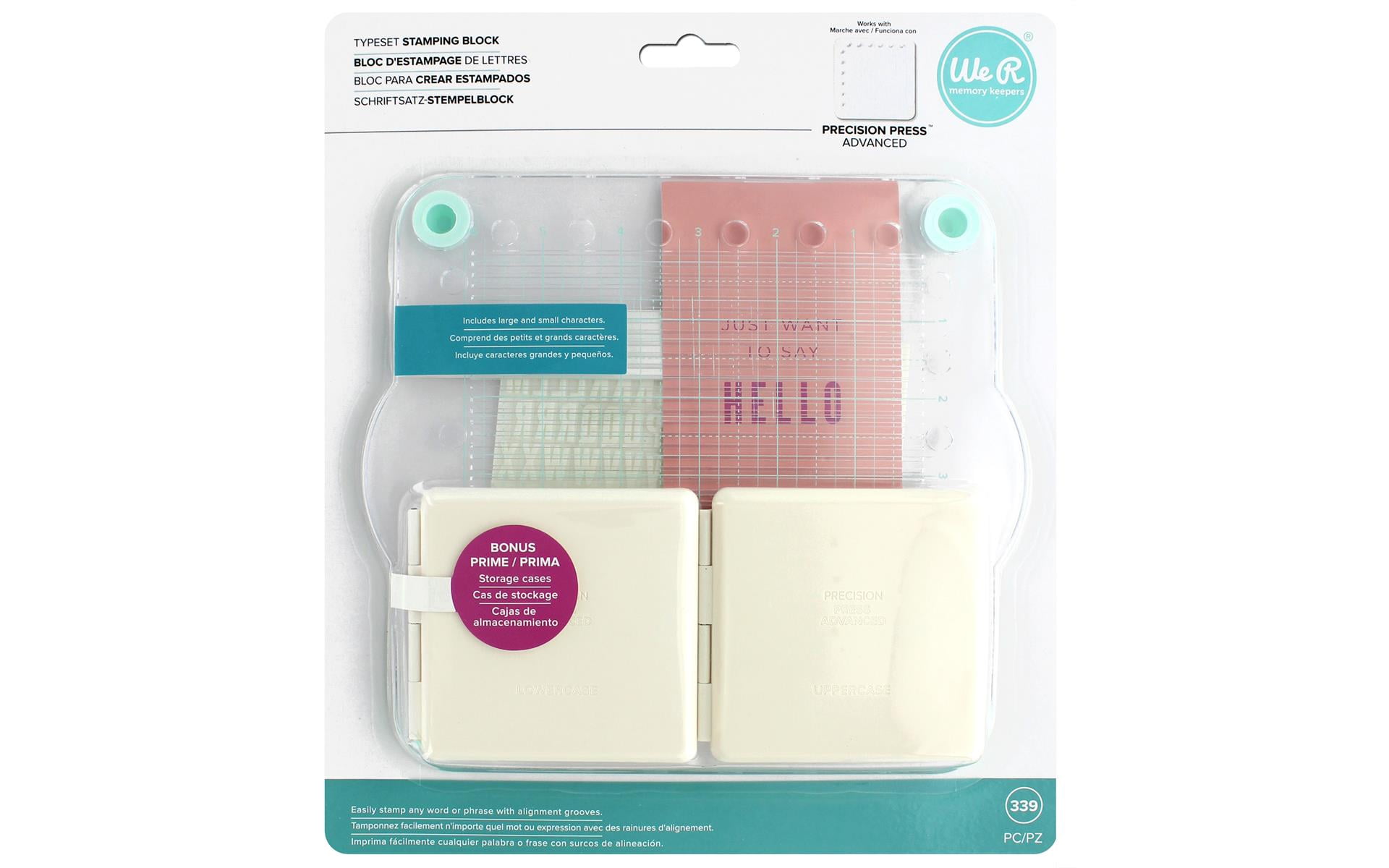We R Memory Keepers Typeset Stamping Block 339pcs- - Walmart.com