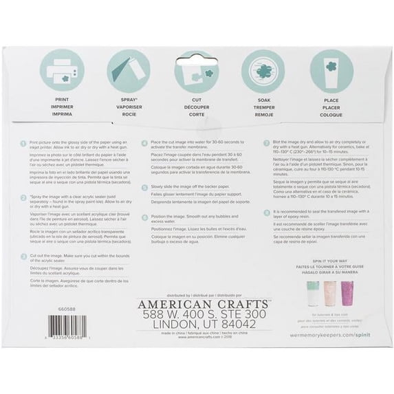 We R Memory Keepers Spin It Water Slide Paper 4/Pkg - Walmart.com