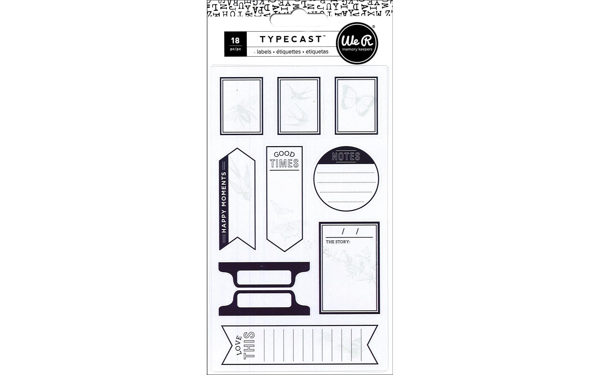 We R Memory Keepers WR663106 Type Cast Large Labels - Mint - Walmart.com