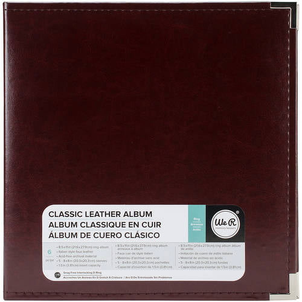 We R Memory Keepers WRRING8-60128 Classic Leather 3 - Ring Album 8.5 x ...