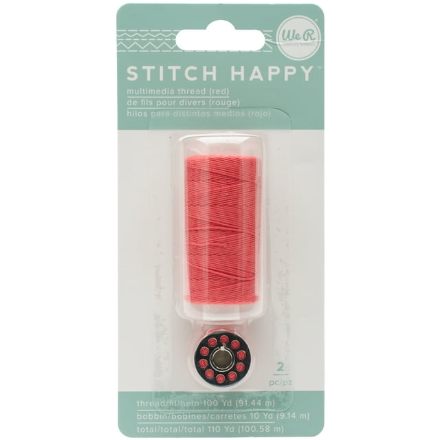We R Stitch Happy Thread-Red - Walmart.com