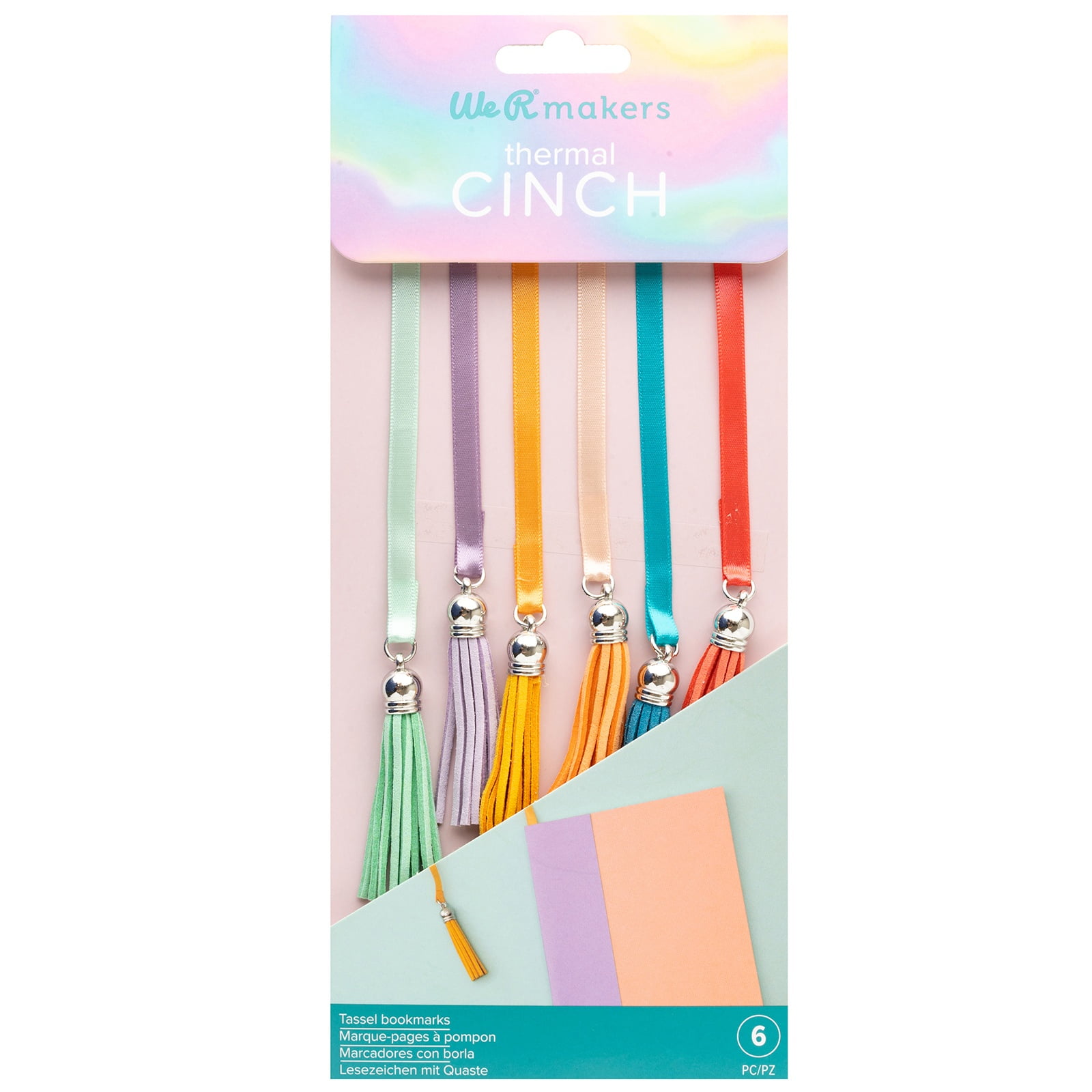 We R Thermal Cinch Bookmarks 6/Pkg-Tassels - Walmart.com