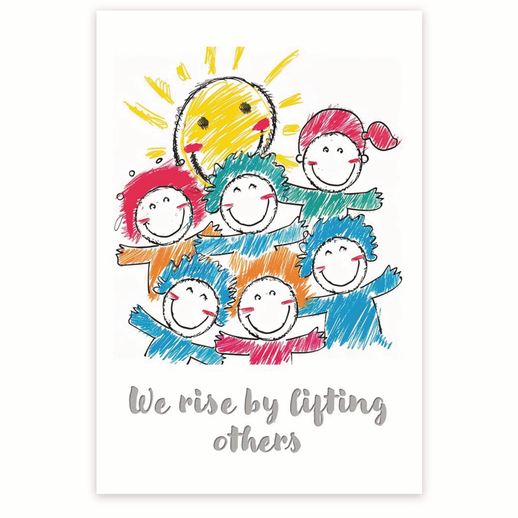 We Rise By Lifting Others Poster - Positive Inspiring Empowering - For ...