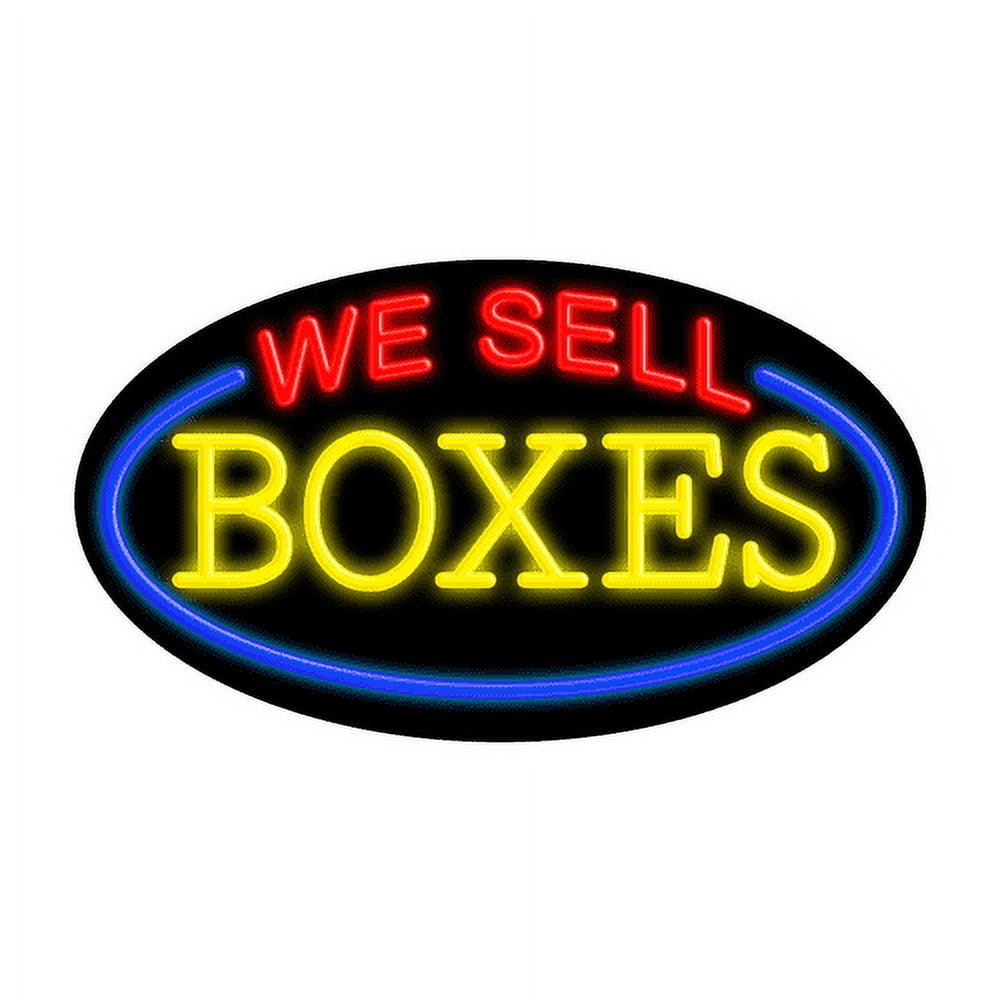 We Sell Boxes-Glass Neon Sign Made in USA - Walmart.com