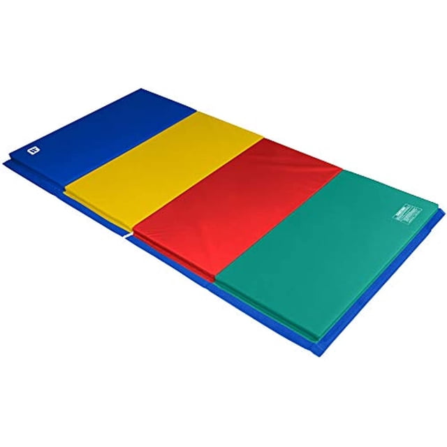 We Sell Mats 4 ft x 8 ft Gymnastics Mat, Folding Tumbling Mat, Portable ...