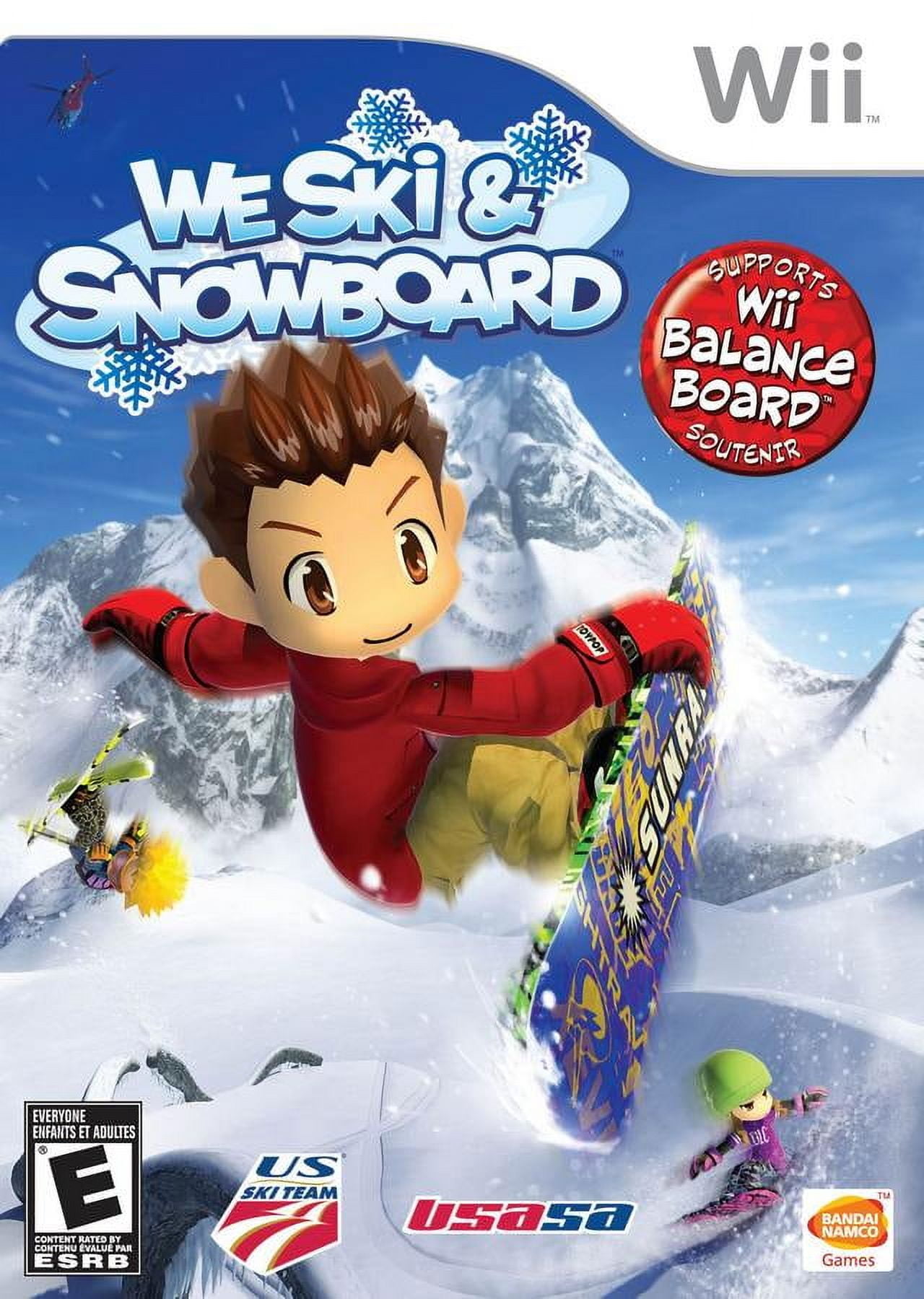 Nintendo Wii We Ski and Snowboard Game for Family and Older Kids ...