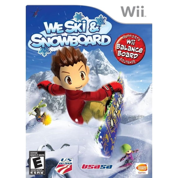 Nintendo Wii We Ski and Snowboard Game for Family and Older Kids ...