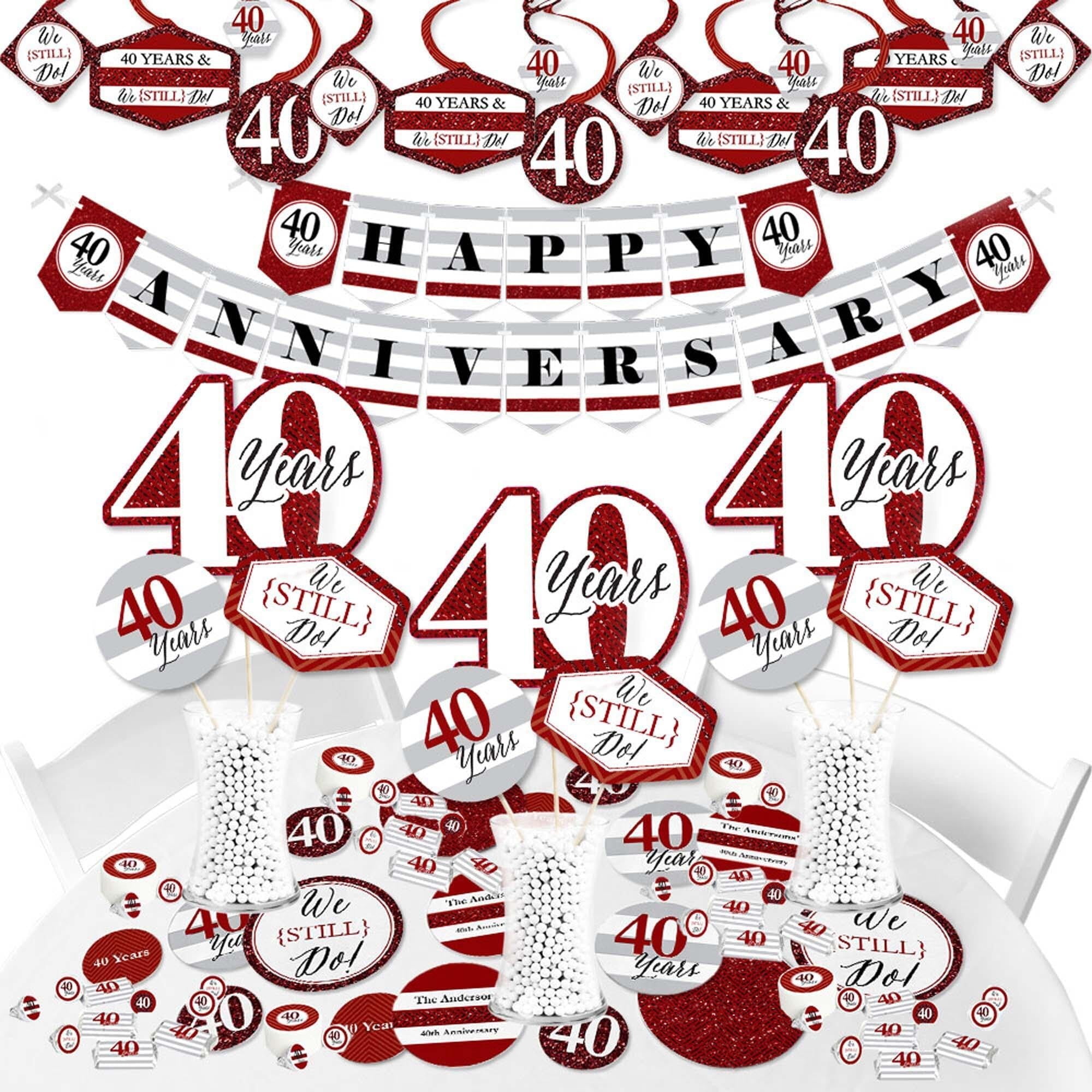 Big Dot of Happiness We Still Do - 40th Wedding Anniversary ...