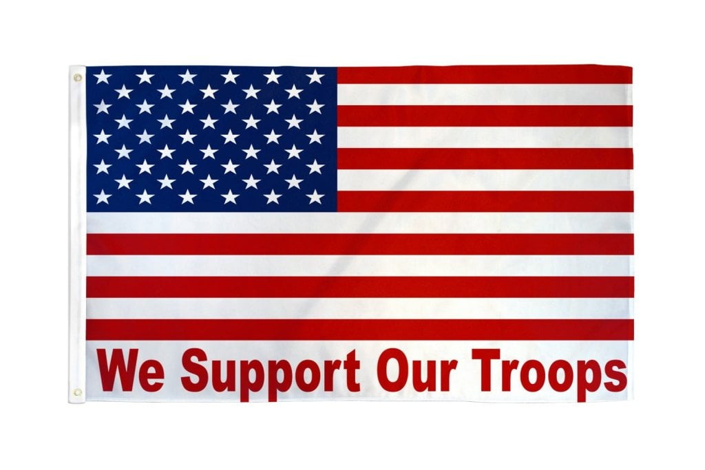 We Support Our Troops Flag (USA) 3x5ft Poly - Walmart.com